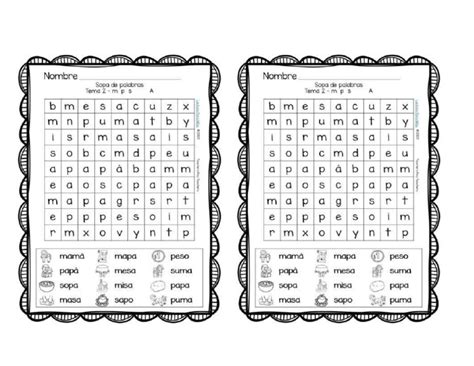 Sopa De Letras Lecto Escritura Pdf