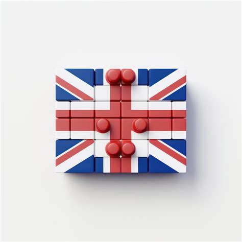 Premium Ai Image A Cube Made By The British Flag Is Made By The British Flag