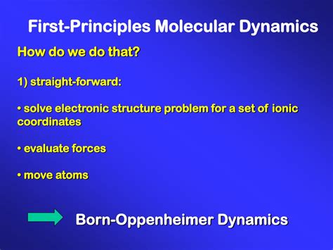 PPT - Car-Parrinello Molecular Dynamics Simulations (CPMD): Basics PowerPoint Presentation - ID ...