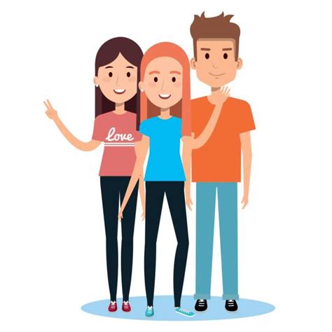 80 Three Friends Hugging Stock Illustrations Royalty Free Vector