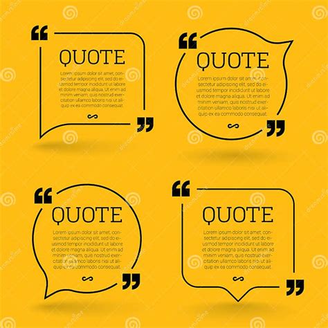 Trendy Block Quote Modern Design Elements Creative Quote And Comment
