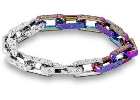 Louis Vuitton Chain Bracelet Monogram Rainbow In Metal With Silver