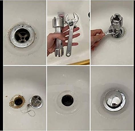 Bathtub Drain Removal Tool Tub Drain Remover Wrench Dual Ended Tool