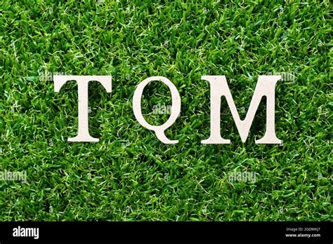 Wood Letter In Word Tqm Abbreviation Of Total Quality Management On