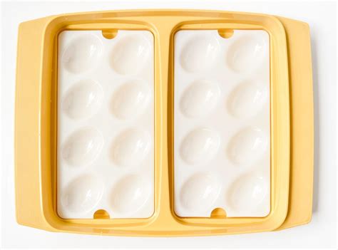 Vintage Tupperware Deviled Egg Container With Lid Removeable Etsy