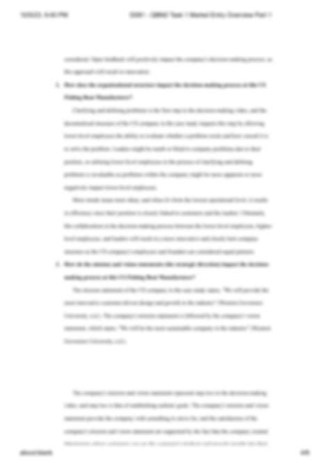 Solution D081 Qbm2 Task 1 Market Entry Overview Part 1 Studypool