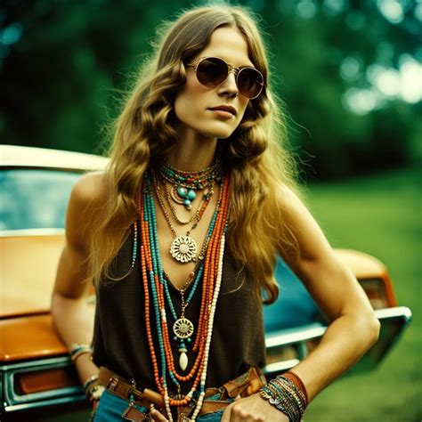 A Female Hippie Wearing 1970s Jewelry Gallery