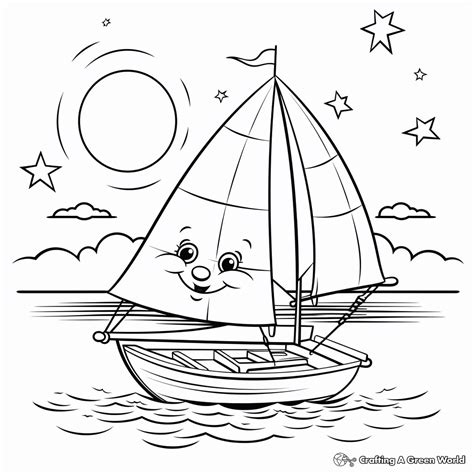 Sailboat Coloring Pages Free And Printable