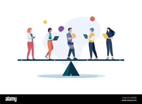 Social Issue Equality Of People Concept Vector Illustration Stock