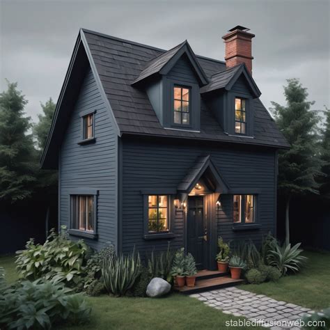Calm Small House Stable Diffusion Online