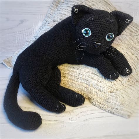 Pdf Cat Crochet Pattern Amigurumi Digital Crochet Tutorial Diy