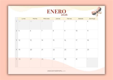Calendario Lunar 2026 ️ Para Imprimir