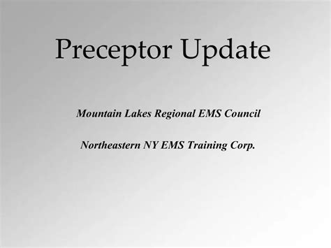 Ppt Preceptor Update Powerpoint Presentation Free Download Id454488