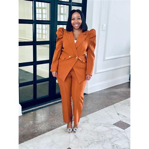 Vintage Buttoned Blazer And Pants Sets Yellow Sub Trading