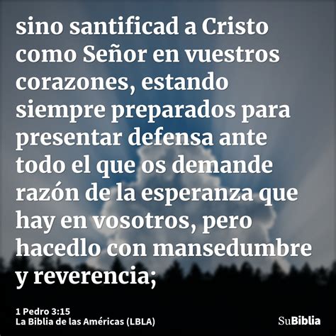 1 Pedro 3 15 Biblia