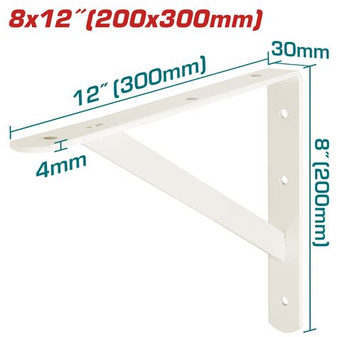 20x30cm زاوية رف ابيض مع دعمة Chaaban Tools
