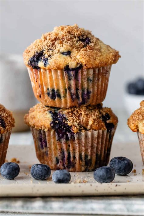 Lemon Blueberry Muffins Sallys Baking