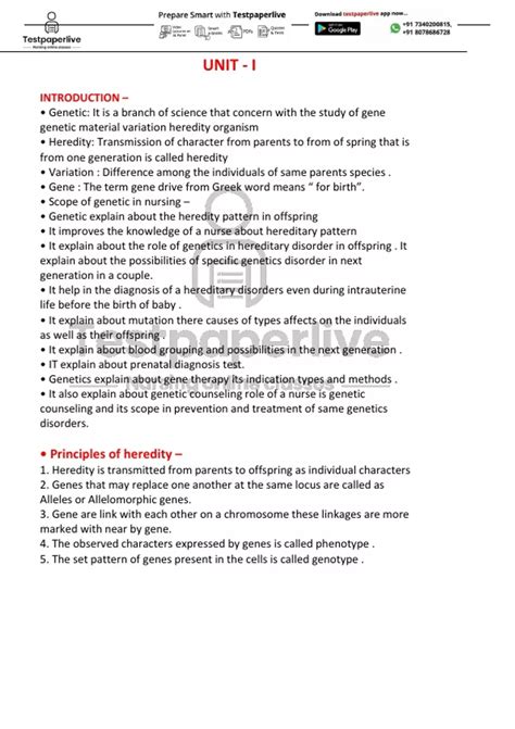 Genetics Complete Nursing Notes Nursing Associated Stuvia Us