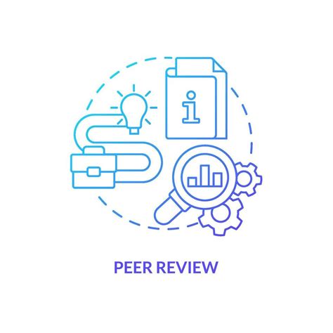 peer review blue gradient concept icon successfully managing merger