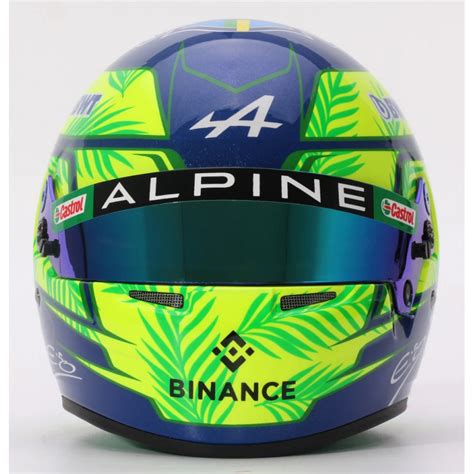 Casque Helmet 12 Esteban Ocon F1 Brésil 2023 Bell Miniatures Autos Motos