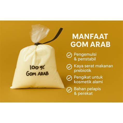 Jual Arabic Gum Powder 100 Gram Gum Arab Acacia Gum Bubuk 100 Gram