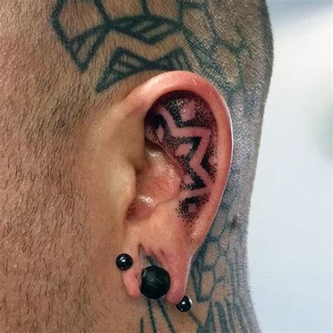 101 Unique Ear Tattoos For Men
