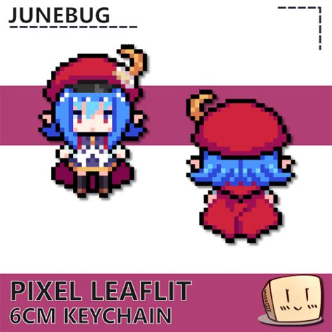 Pixel Leaflit Keychain Junebug Mosobox