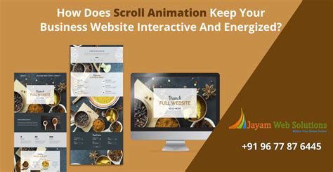 scroll animation keep your website interactive