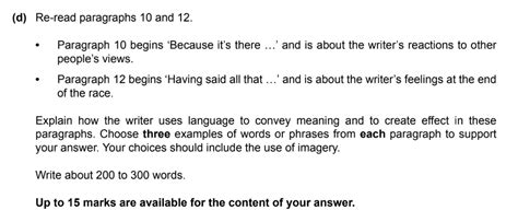 Question 2 Model Answer Cie Igcse English Language