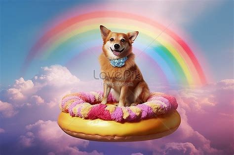 Rainbow Dog Images Hd Pictures For Free Vectors Download