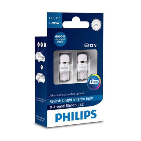 PHILIPS W5W-T10 6000K 12v Stylist Bright Interior Light