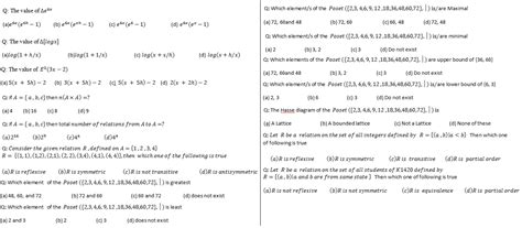 Mth401 Discrete Mathematics Mcq Questions For Exams Lpu
