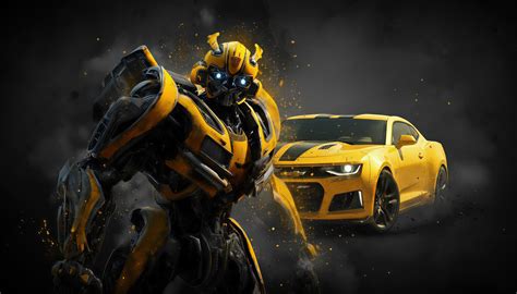 1280x2120 Yellow Thunder Bumblebee Camaro In Action Iphone 6 Hd 4k