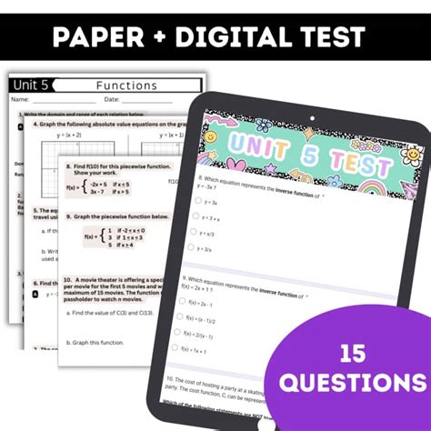 Illustrated Mathematics Algebra 1 Unit 5 Functions Lessons Notes