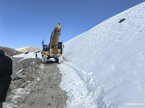 Snow Covered Journey Brings Himalayan Residents To Simkot Seeking Development Onlinekhabar