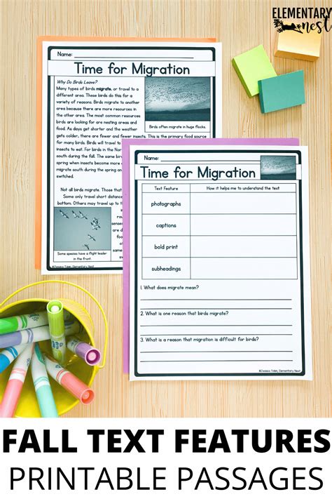 Teaching Nonfiction Text Features In The Fall Elementary Nest