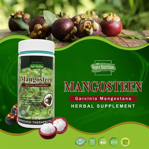 Mangosteen Capsule Natural Supplement Bottle Of 100capsules Set Of 2