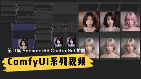Stable Diffusion ComfyUI系列视频第 集升级ControlNet并在AnimateDiff中使用Lineart来扩大动图 YouTube