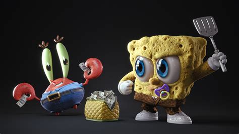 Spongebob Akatsuki 4k Desktop Wallpaper