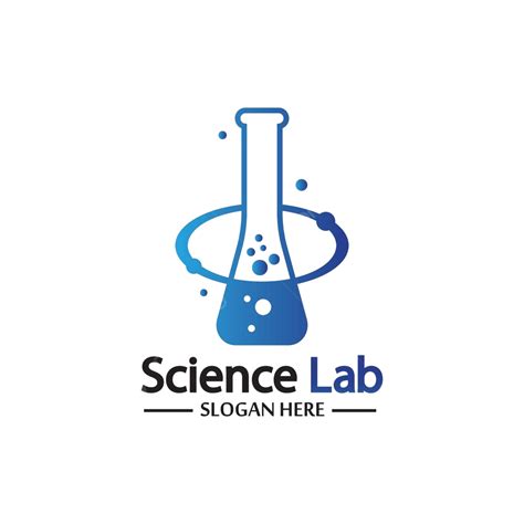 Vector Design Creative Science Lab Logo With Tube Emblem Iconic Symbol