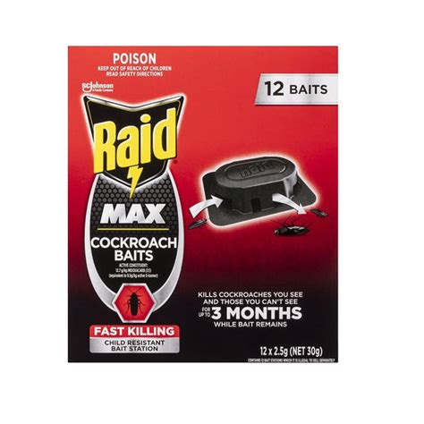 Raid Max Cockroach Baits Diy Evolution