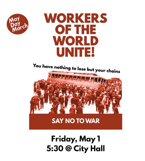 May Day 2026 International Day Of Working Class Unity And Struggle