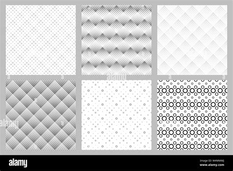 Seamless Geometrical Ring Pattern Background Design Collection Abstract Vector Illustrations