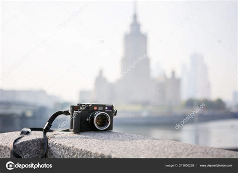 Moscow Russia October 2014 Leica Camera Carl Zeiss Sonnar Lens — Stock Editorial Photo