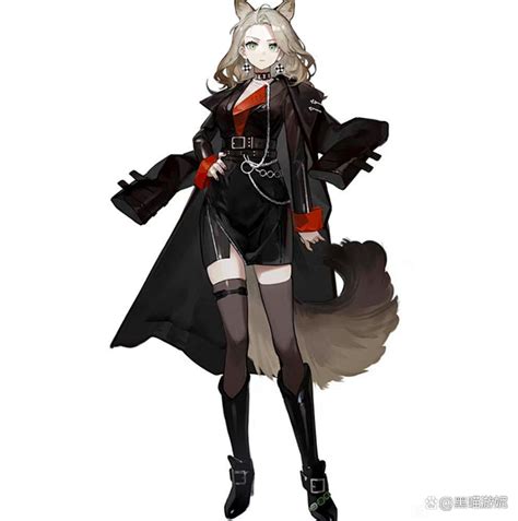 明日方舟ss叙拉古人活动npc立绘汇总 气质十足的黑衣狼姐姐