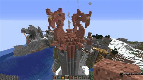 Made A Dragon Roof For My Tower The Dragon Head Is Actually From A