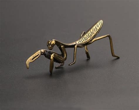 Realistic Copper Mantis Twins 2 Statues Pack Styles Bug