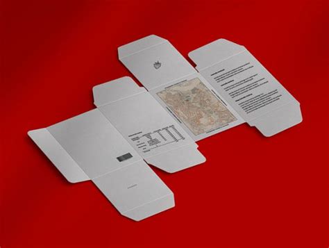 Free Unfolded Rectangle Packaging Box Mockup In Perspective View