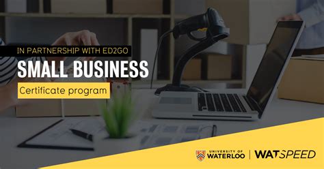 small business certificate watspeed university of waterloo