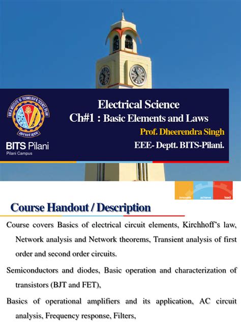 Dhs Chp 1 Notes Pdf Electrical Network Network Analysis Electrical Circuits